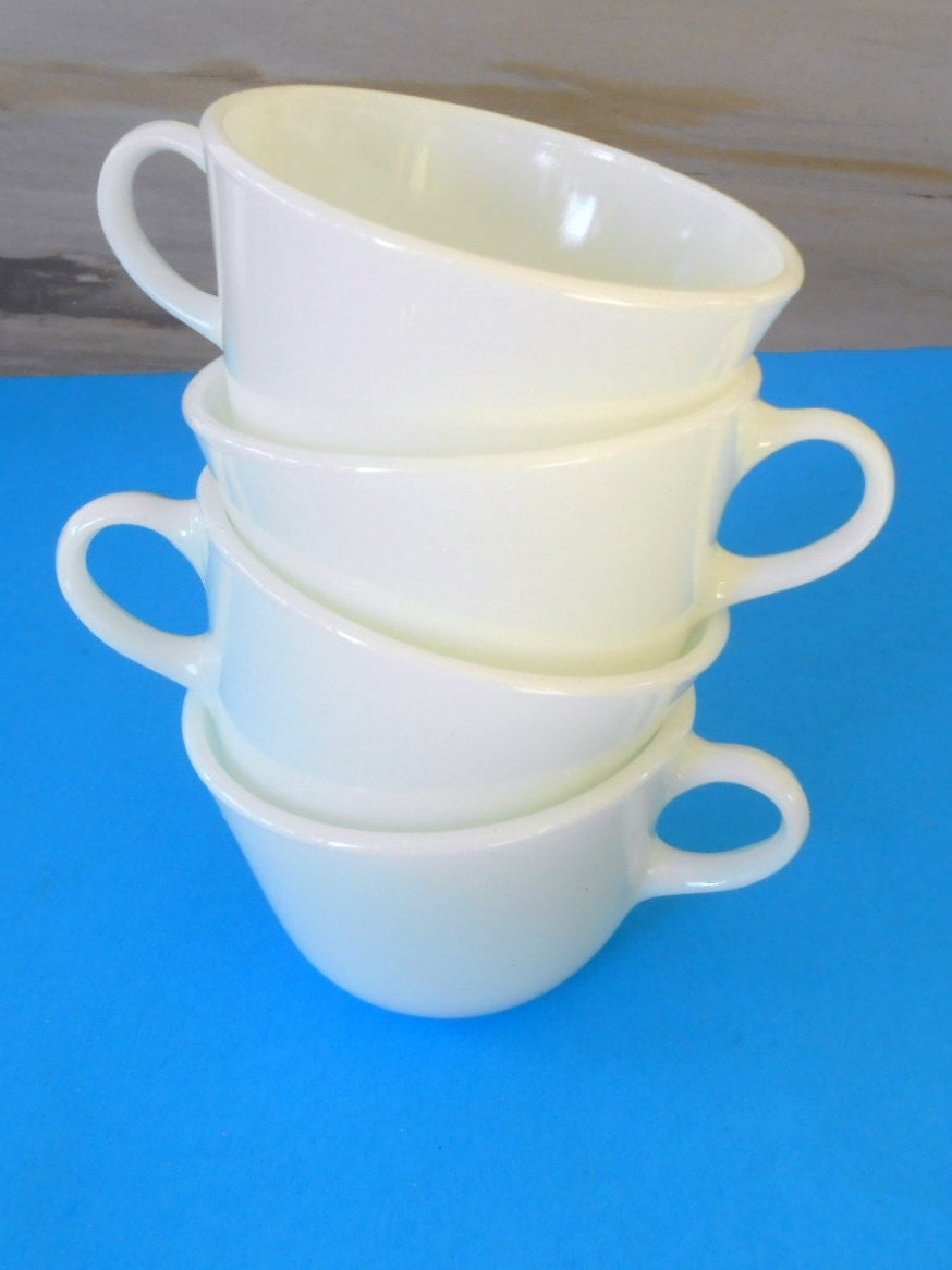 Vintage PYREX Milk Glass Teacoffee Cupsset of 4 Milk Glass - Etsy Australia