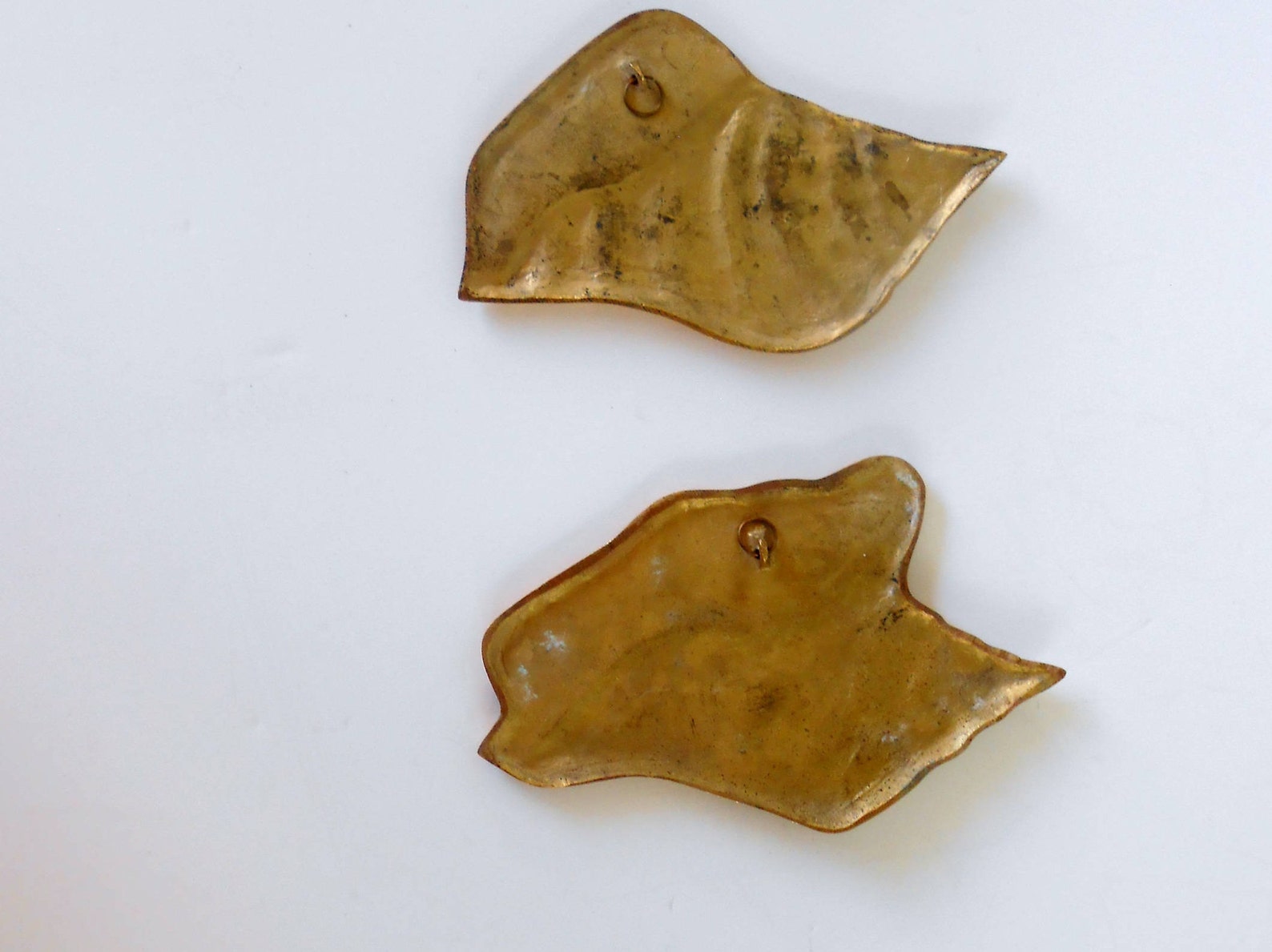 Set of 2 Brass Seashells Plaqueshell Wall Decoration Shell | Etsy