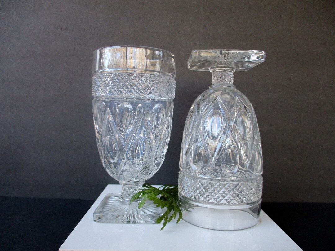 Vintage Imperial Glass Goblets, Ohio, Set of 2 - Etsy
