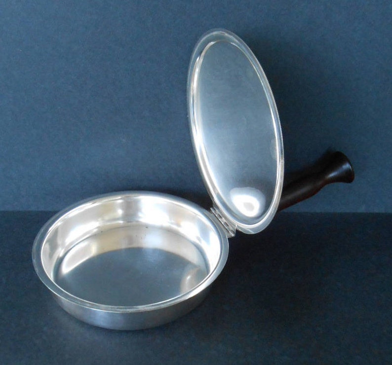 Vintage Sheffield Silver Plated Silent Butler Pan with wooden | Etsy