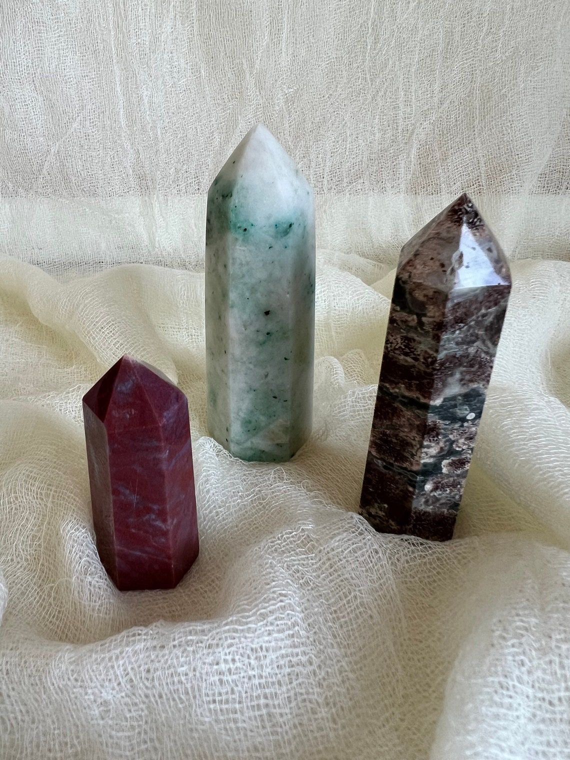 Phoenix Stone, Rhyolite Green Sakura Jasper, Ocean Jasper Crystal ...