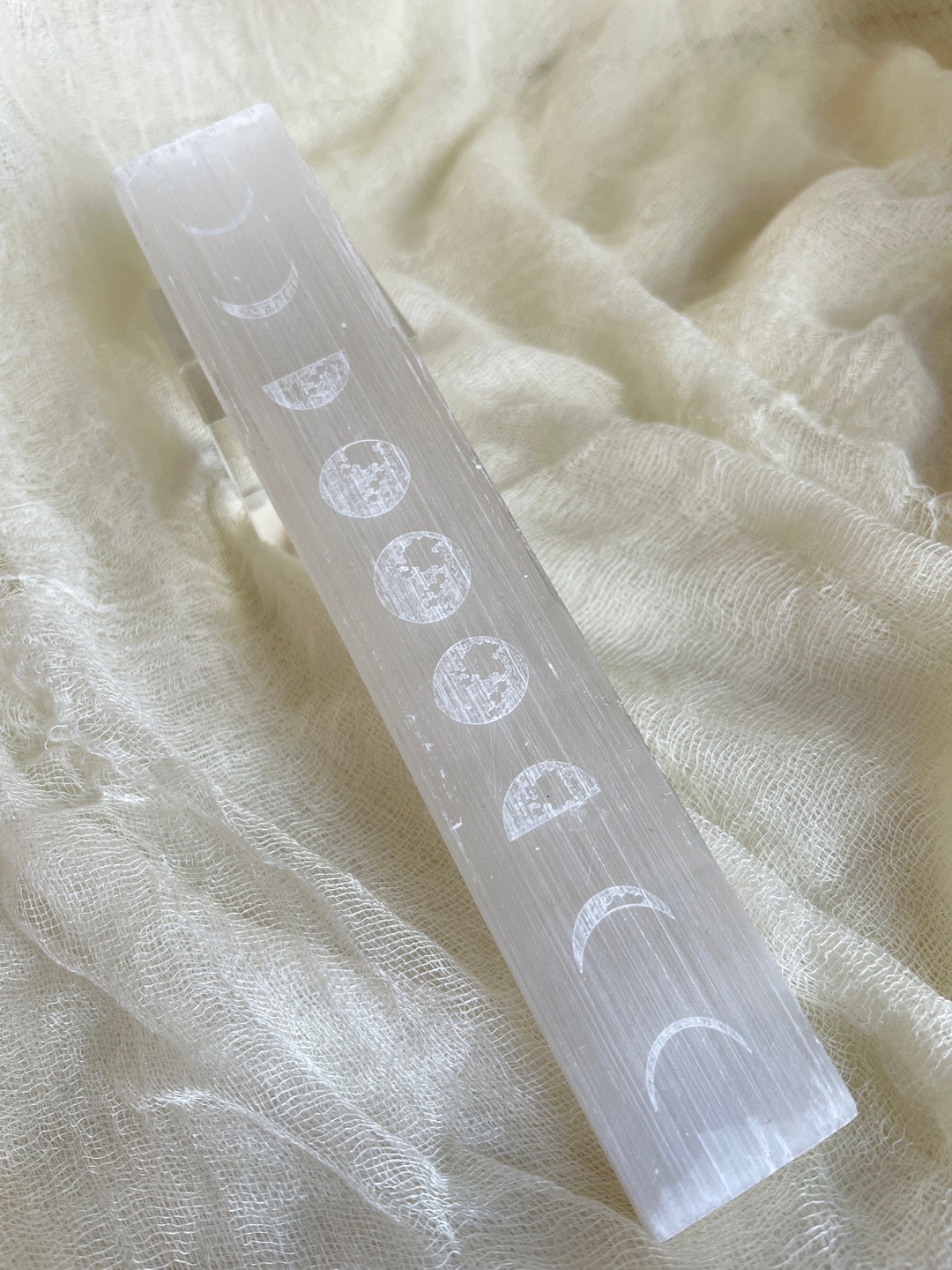 Selenite Crystal Ruler Phases of the Moon - Etsy