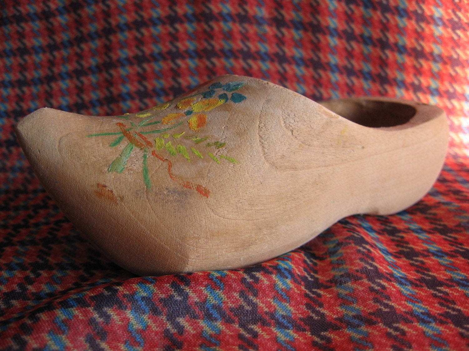 Vintage Wooden Clog, Traditional Wooden Shoe, Small Handmade Wood Clog ...