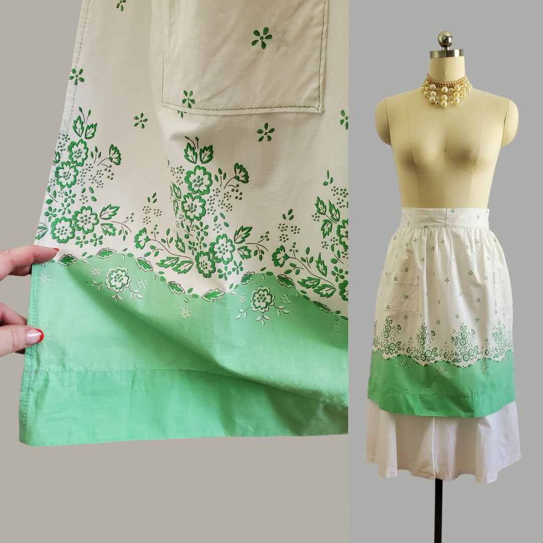 1950s Half Apron 50s Vintage Kitchen 50s Housewares 50s Accessories - Etsy