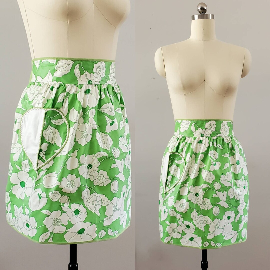 1970s Half Apron Vintage Kitchen Decor 70s Home Decor - Etsy
