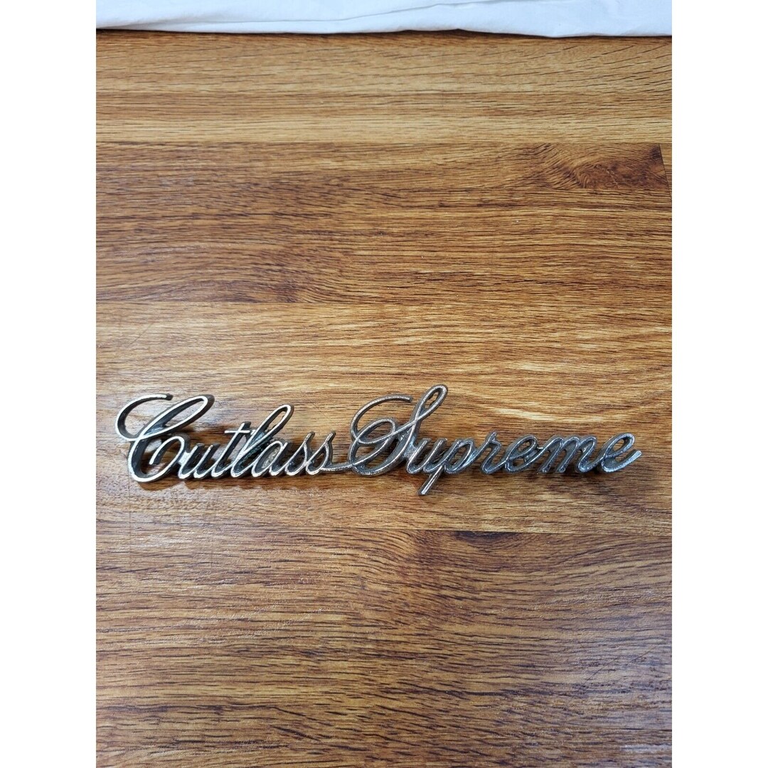 1973-1977 Olds "cutlass Supreme" Chrome Trunk Script Emblem - Etsy