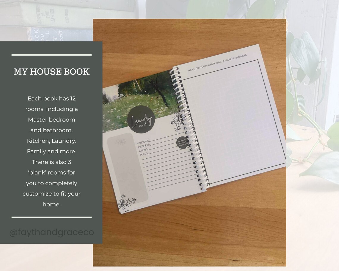 Digital Download | My House Book | Antiquing and Thrifting Notebook - Etsy