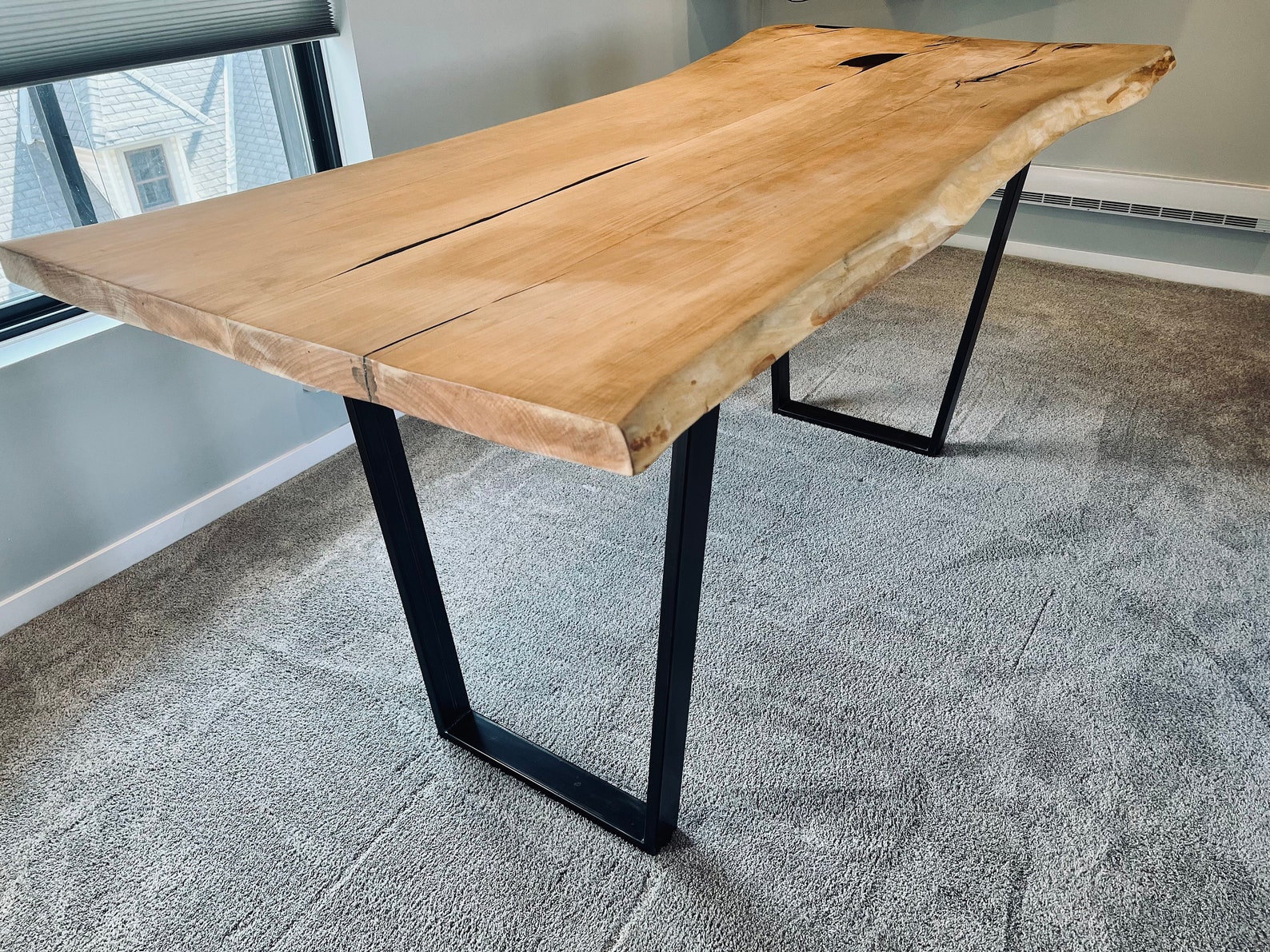 Wood I Table I Live Edge Table Dining Table Live Edge I Wood Table ...