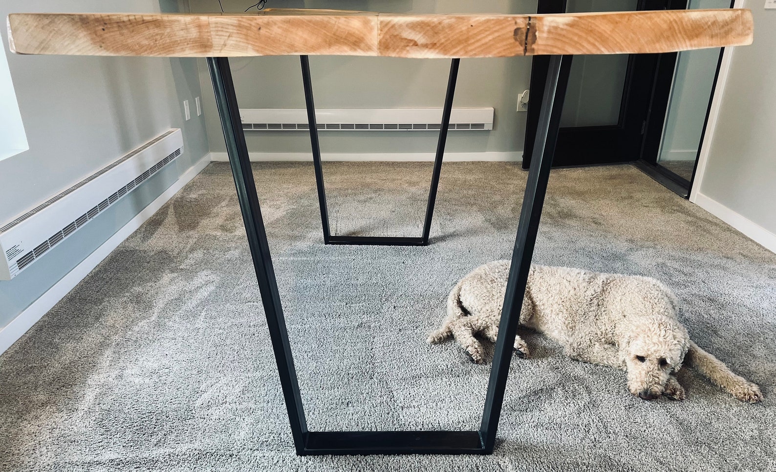 Wood I Table I Live Edge Table Dining Table Live Edge I Wood Table ...