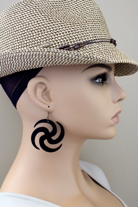 Ethnic Earrings Adinkra Symbol Nkotimsefo Mpua service | Etsy