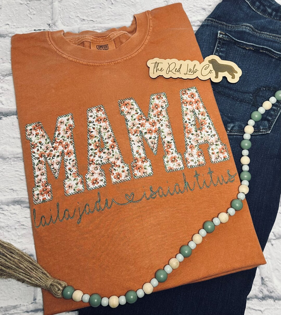MAMA Embroidered Appliqué , Gifts for Mom, Cute Mama Gift for Mothers ...