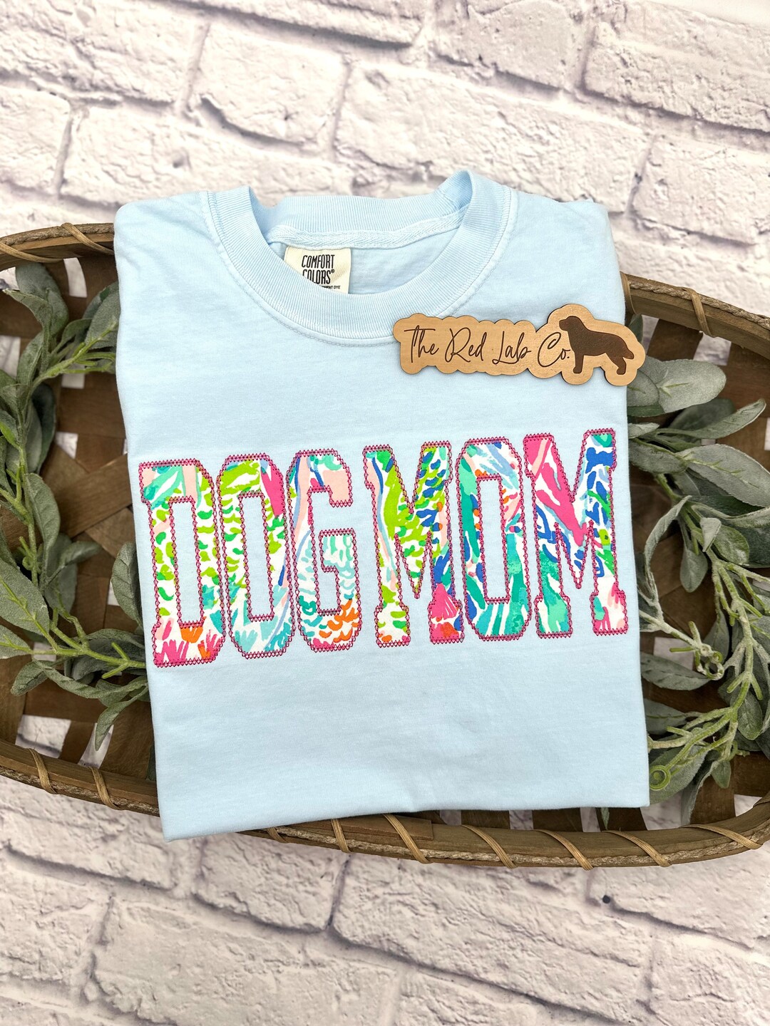 Dog Mom Embroidered Appliqué, Gifts for Dog Mom, Cute Dog Mama Gift for ...