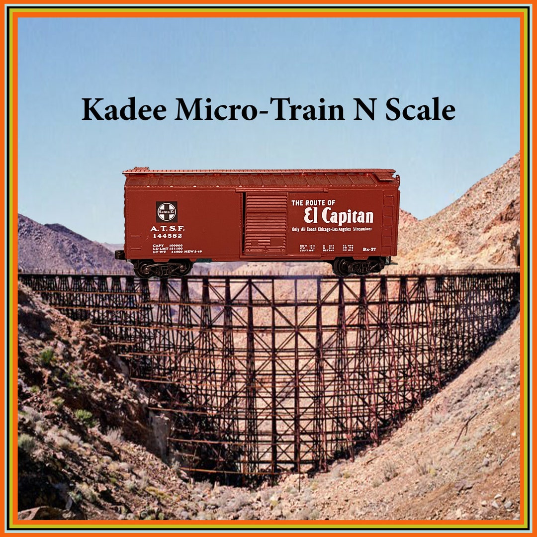 MICRO-TRAINS, Santa Fe El Capitan, N Scale 40' Box Car With Single ...