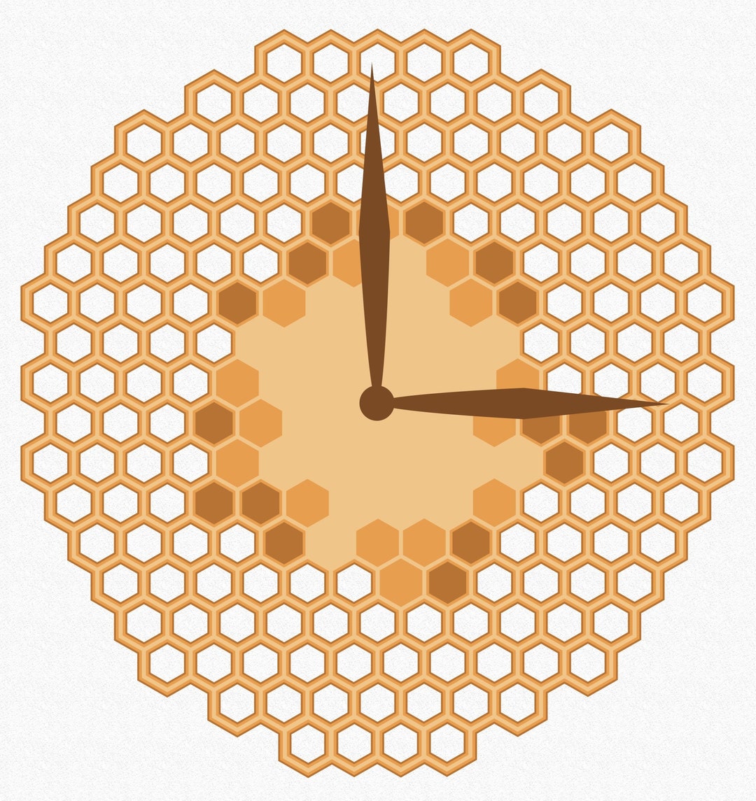 Honeycomb Clock Template - Etsy