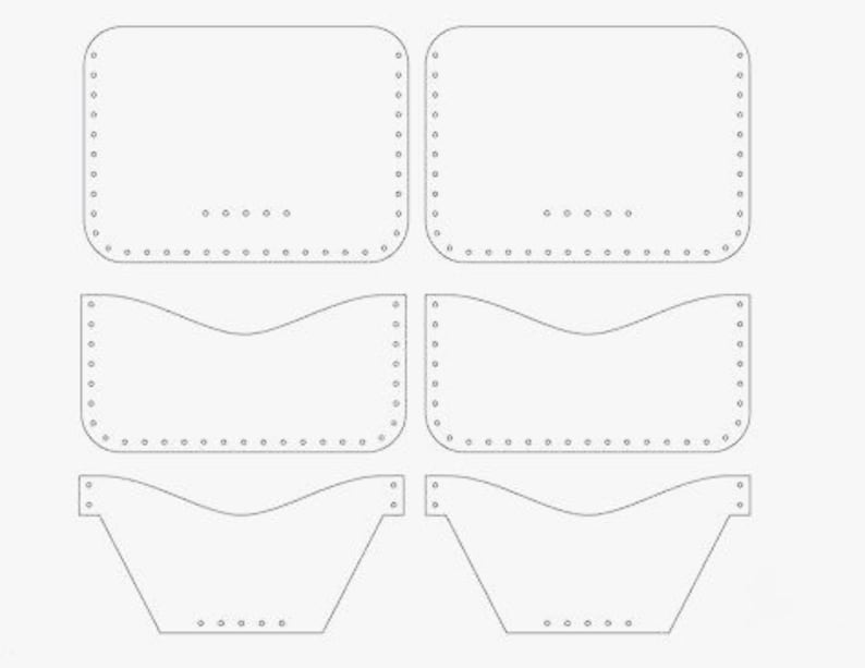 5 Pocket Wallet Cut File - Etsy