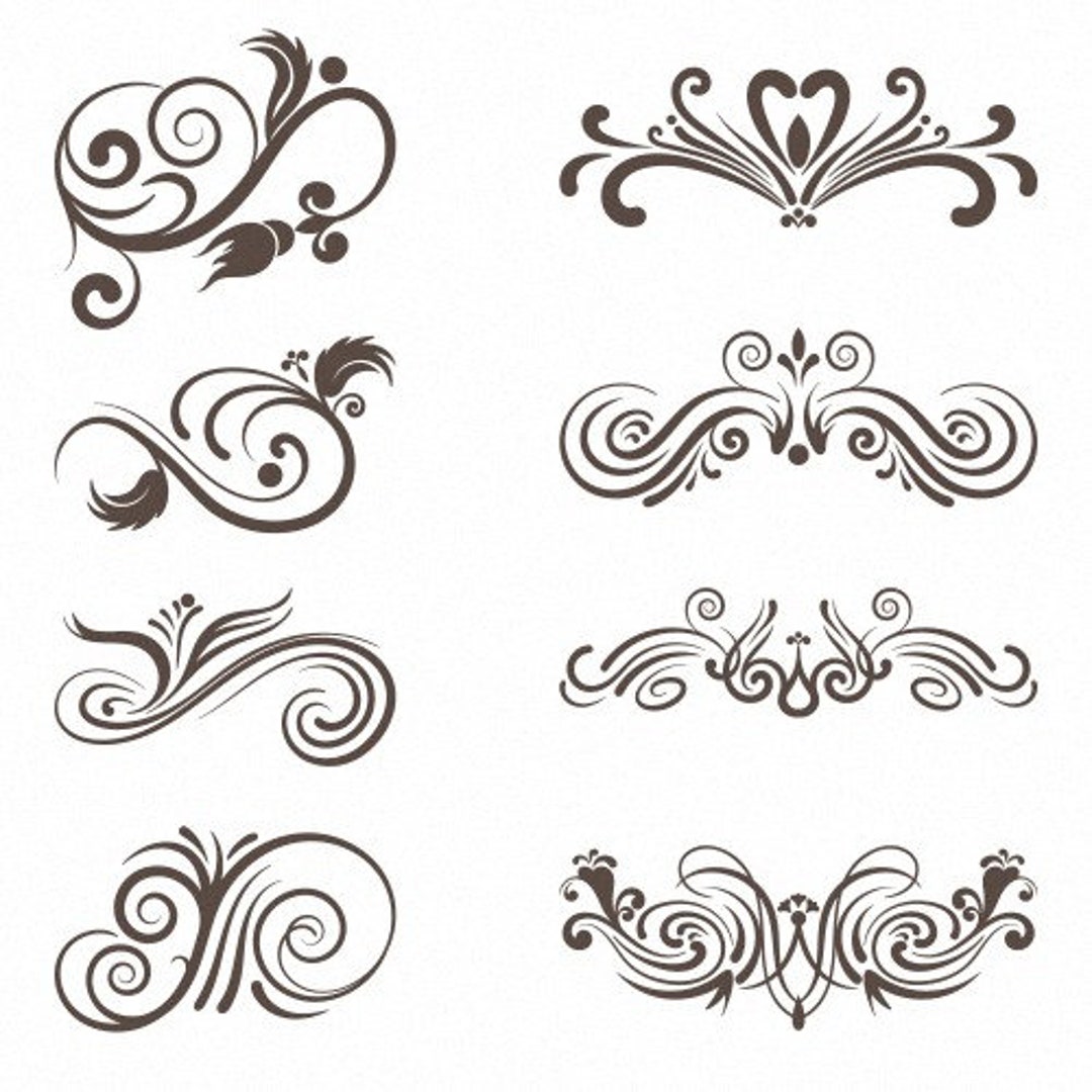 Calligraphic Design Bundle 1 - Etsy