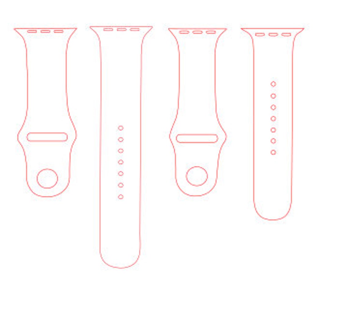 Apple Watchband Template - Etsy