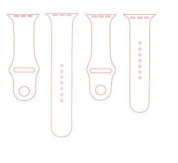 Apple Watchband Template - Etsy