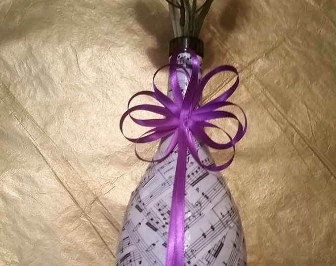 Wine Bottle Music Vase - Music Centerpiece, Decoration, Vase, Music ...