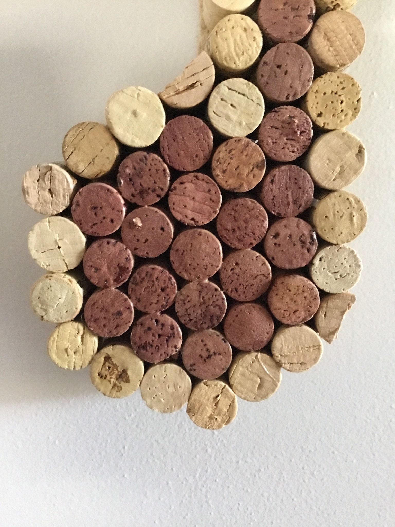 Large Cork Music Note Wall Decor Handmade From Repurposed Wine Corks ...