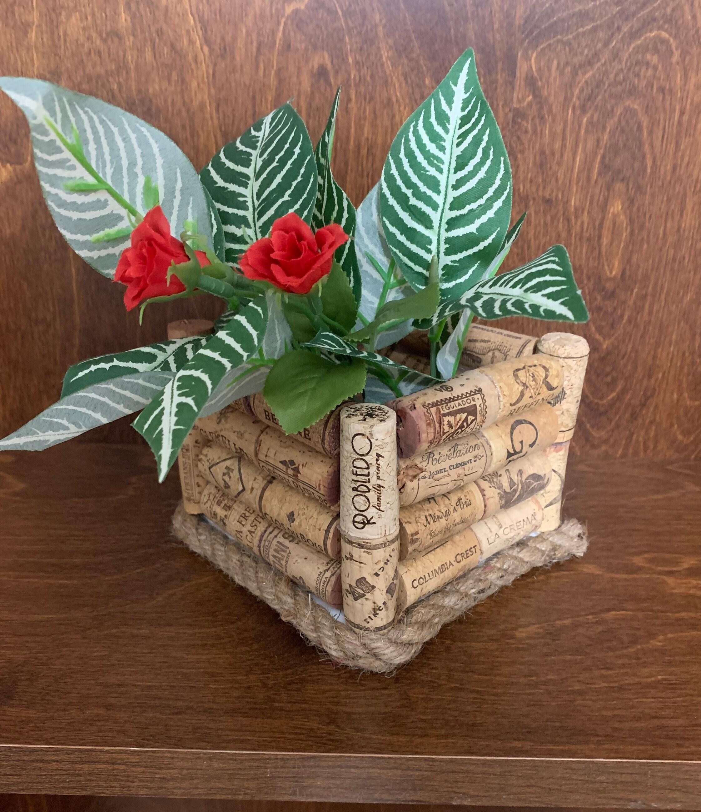 Unique Handmade Cork Vases Made From Repurposed Wine Corks, Great Gift ...