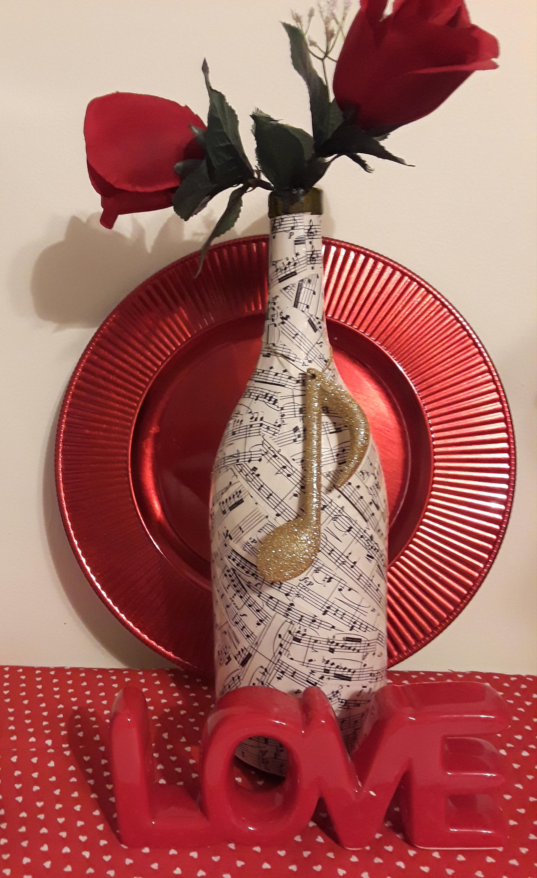 Wine Bottle Music Vase Music Centerpiece Decoration Vase | Etsy