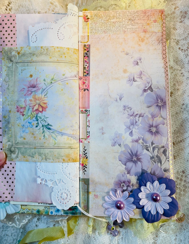 Shabby Romantic Flip Flop Journal Handmade Shabby Chic Mothers Day Gift ...