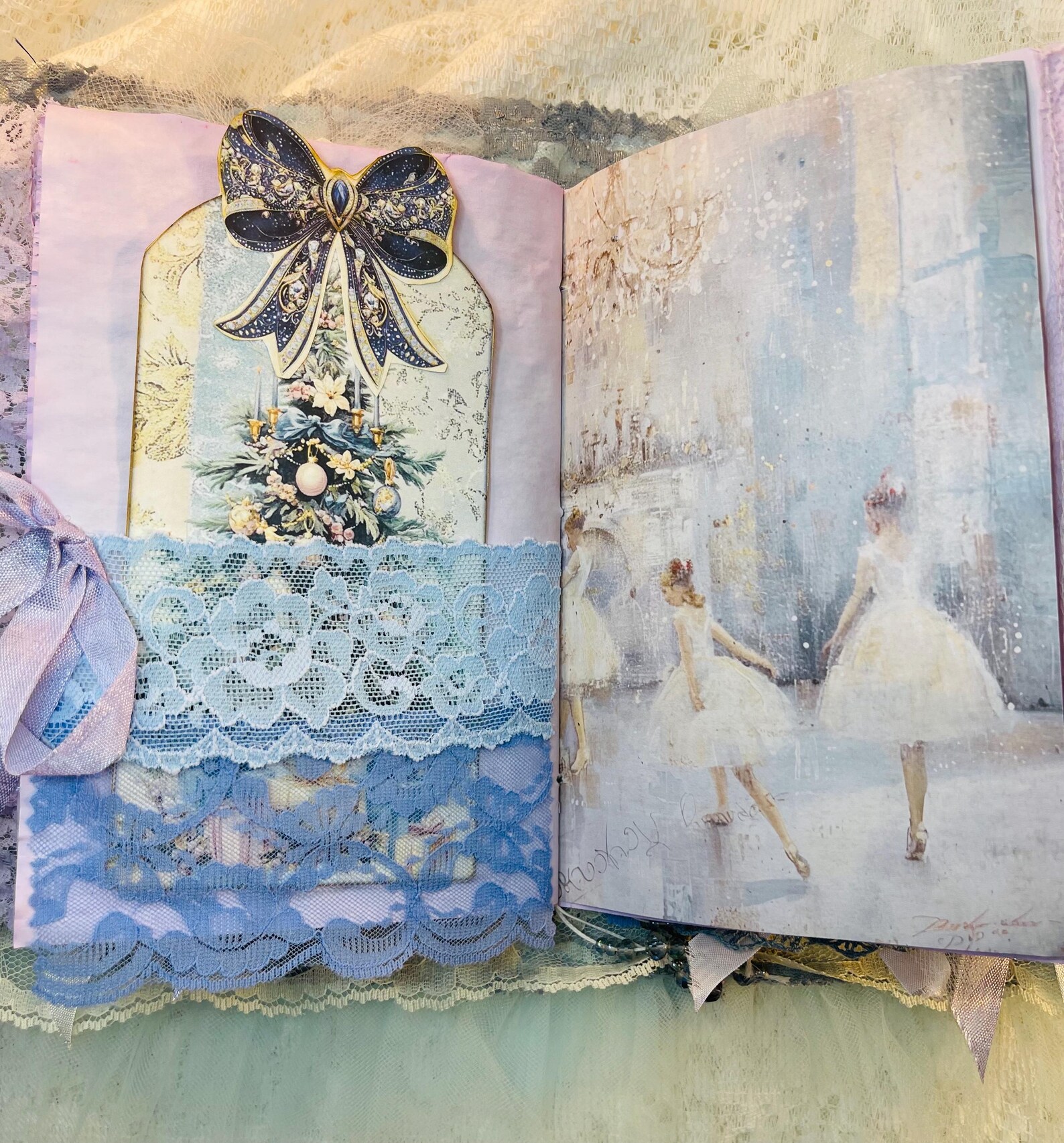 Nutcracker Ballet Journal Junk Journal Christmas Journal Gift of Her ...