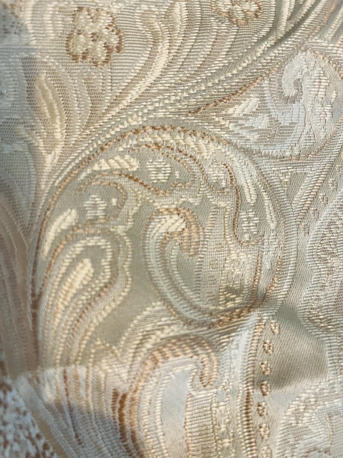 Vintage Beige & Rose Fabric Bundle: Lace, Trim, Beads for Journaling - Etsy
