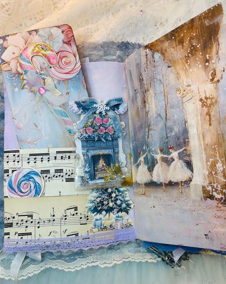 Nutcracker Ballet Journal Junk Journal Christmas Journal Gift of Her ...