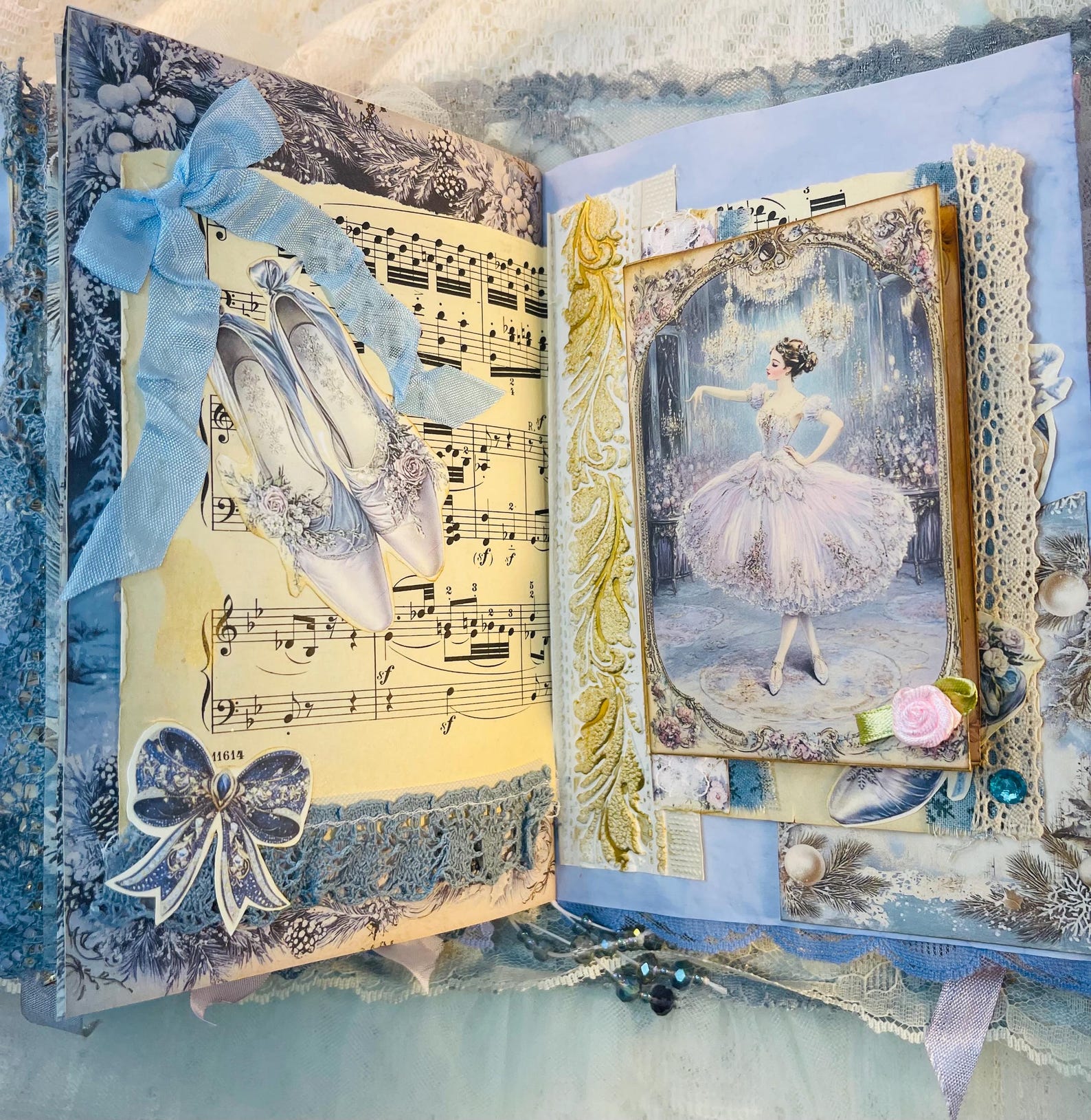 Nutcracker Ballet Journal Junk Journal Christmas Journal Gift of Her ...