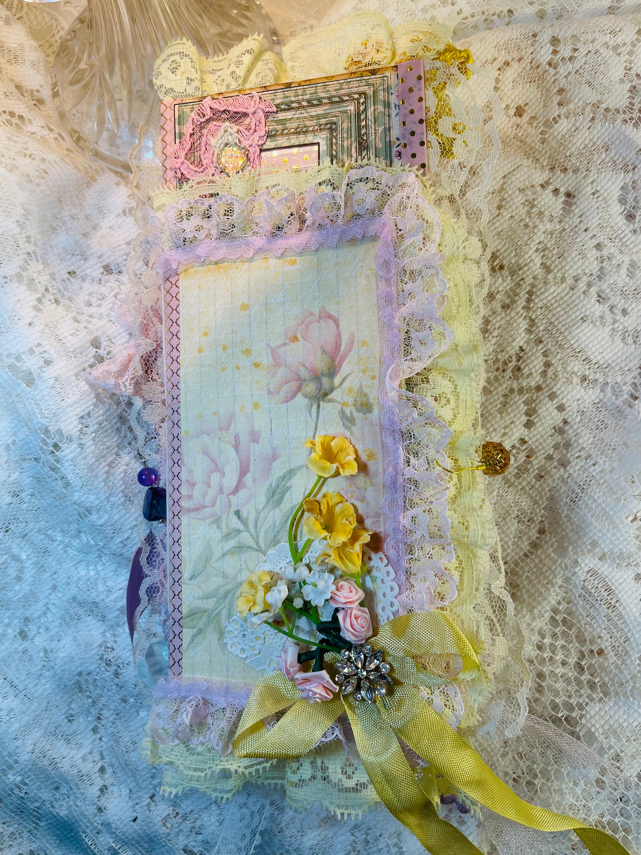 Shabby Romantic Flip Flop Journal Handmade Shabby Chic Mom Gift Travel ...