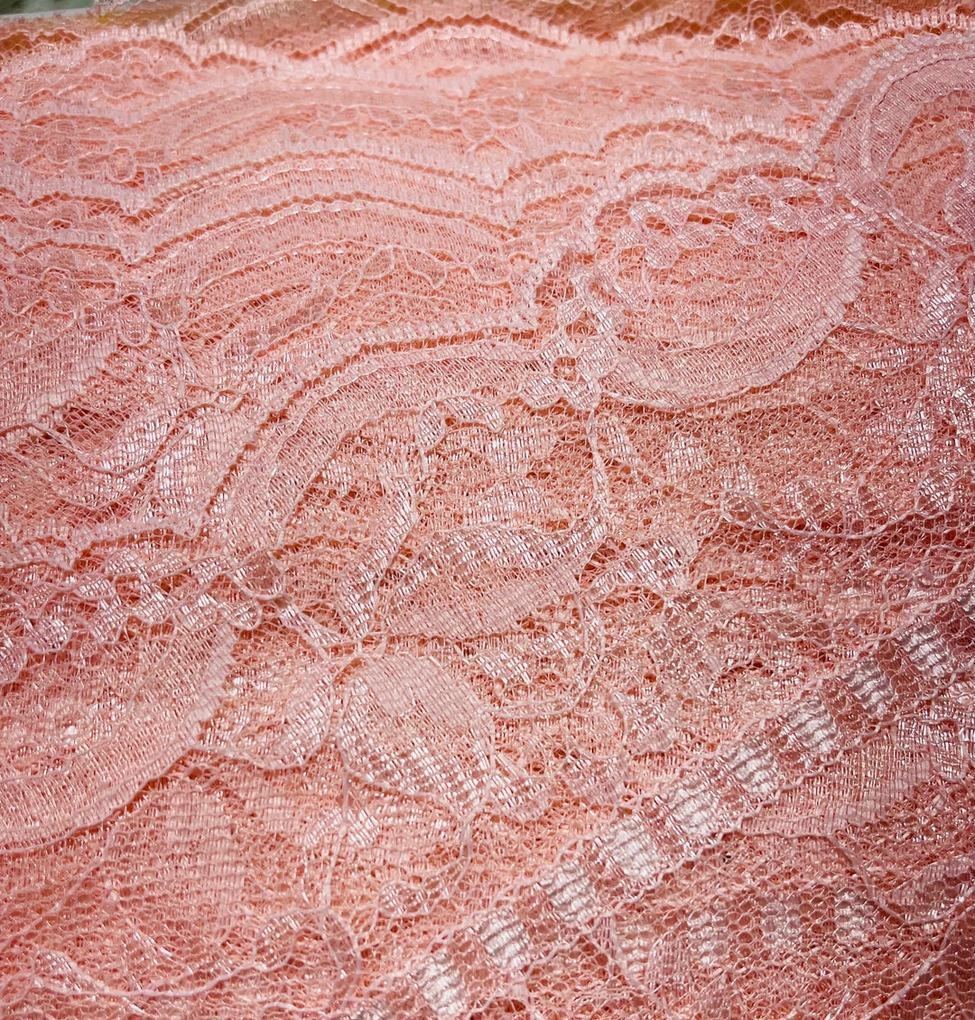 Vintage 2 3/4" Pinkish Peach Lace Trim, Crafts & Journals - Etsy