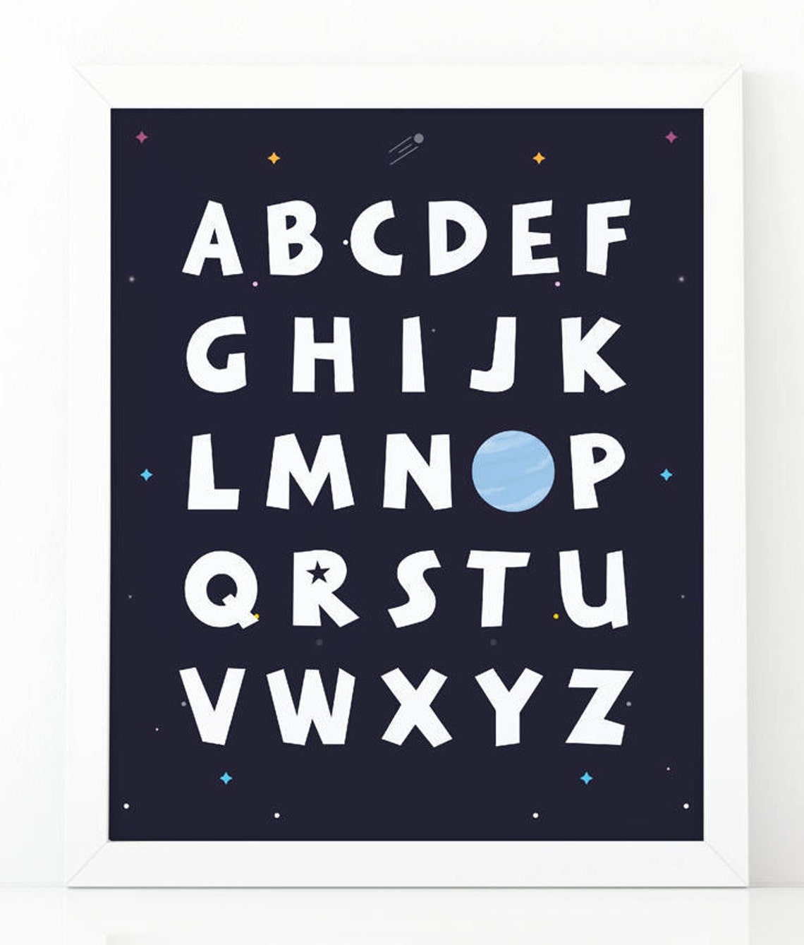 Alphabet Space, Alphabet Print, Alphabet Printable, ABC Print ...