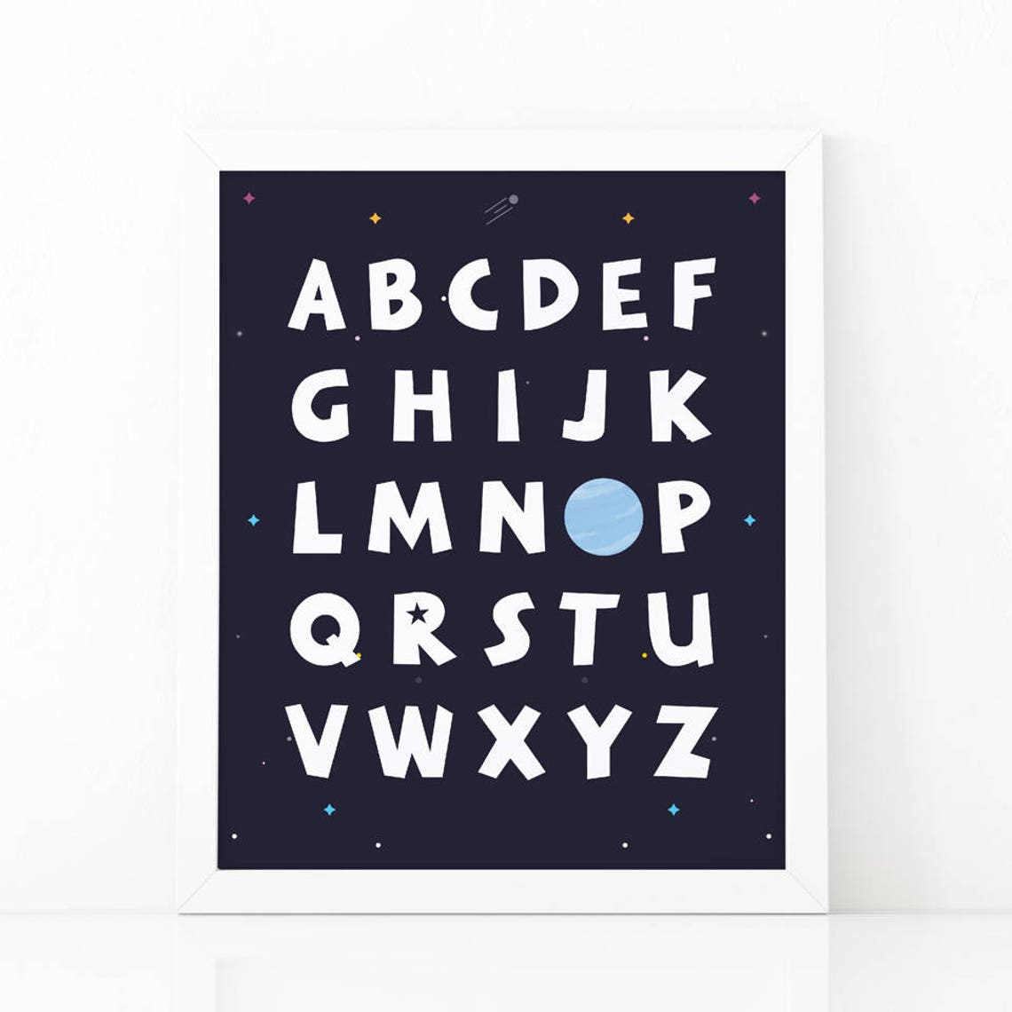Alphabet Space, Alphabet Print, Alphabet Printable, ABC Print ...