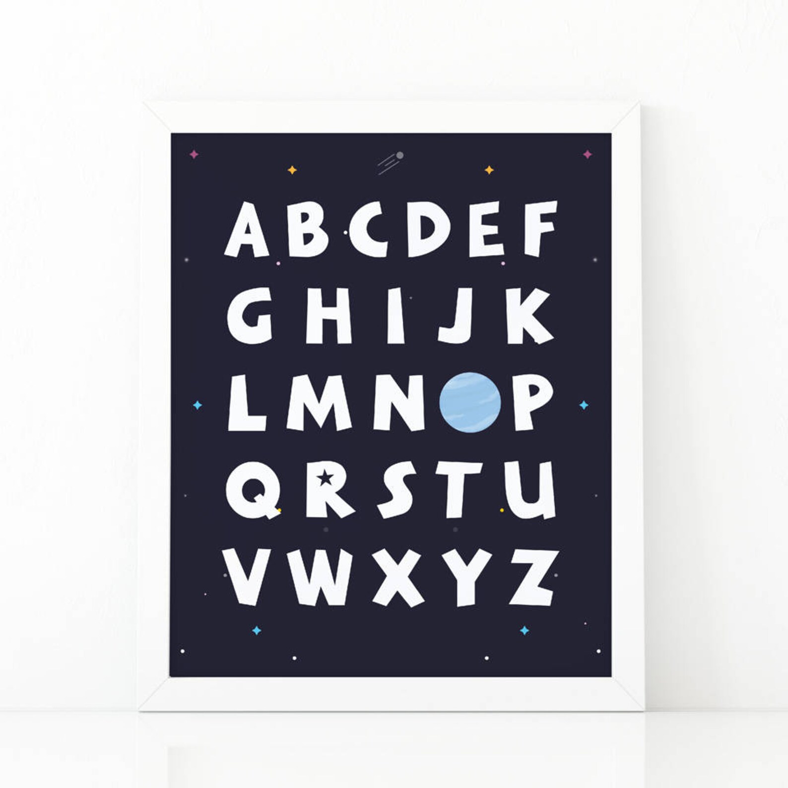Alphabet Space, Alphabet Print, Alphabet Printable, ABC Print ...
