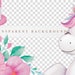 Watercolor Unicorn Party Clipart, Floral Digital Paper, Instant ...