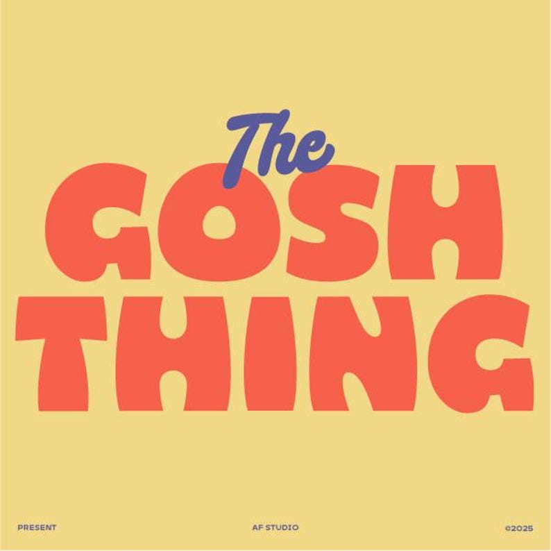 Gosh Thing Playful Font - Etsy
