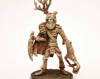 Dungeons and dragons miniature druid | Etsy