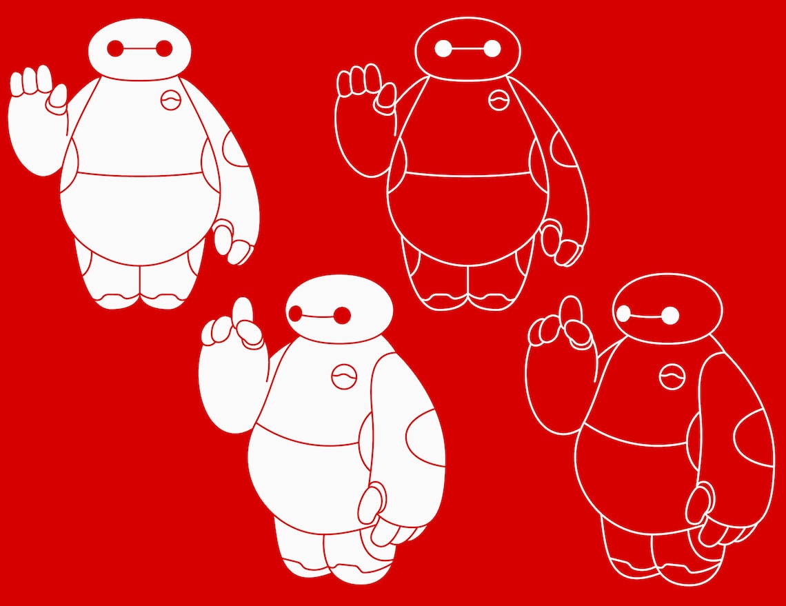 Baymax Bundle / Instant Download / Clipart Graphic Files / Cutting File ...