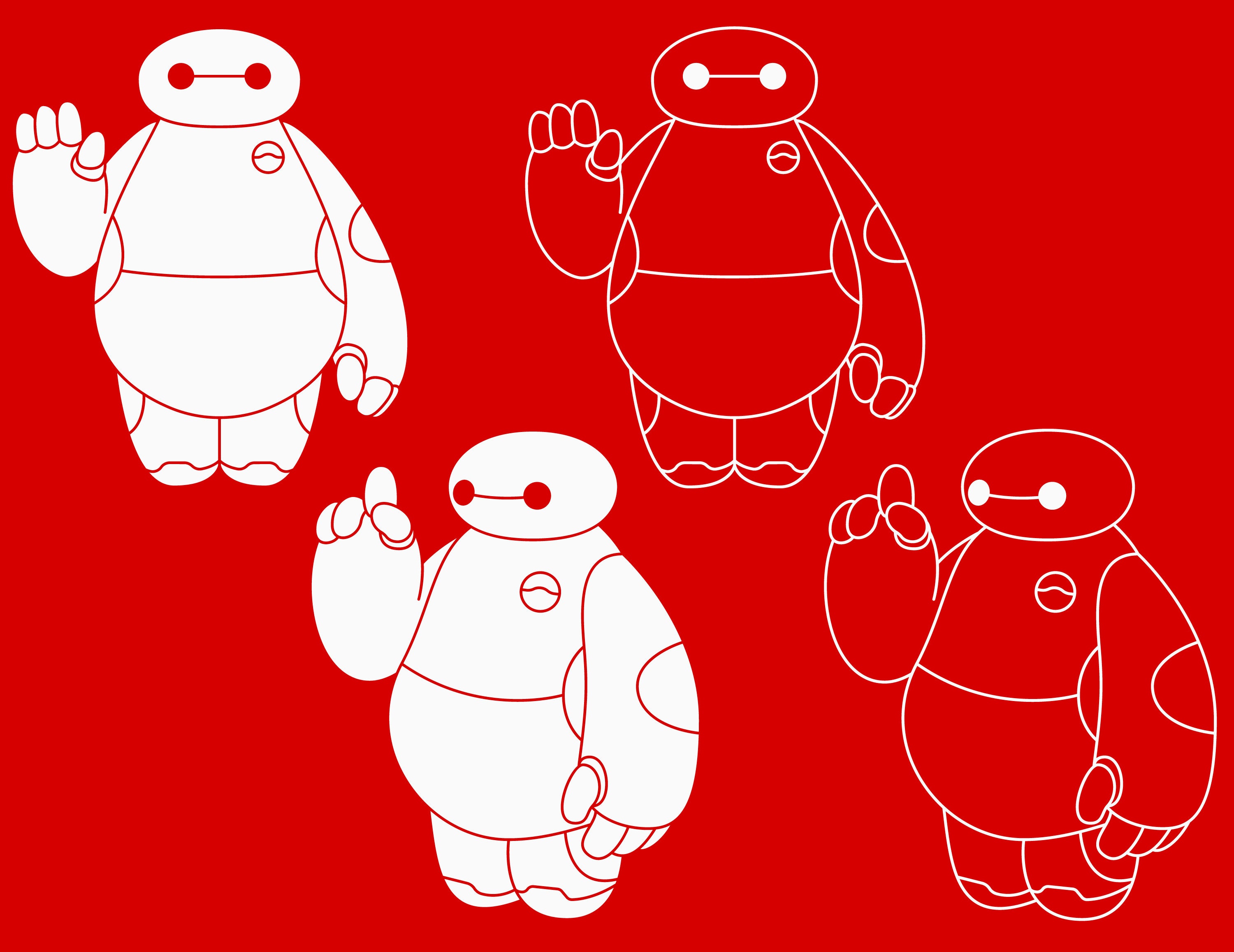 Baymax Bundle / Instant Download / Clipart Graphic Files / Cutting File ...
