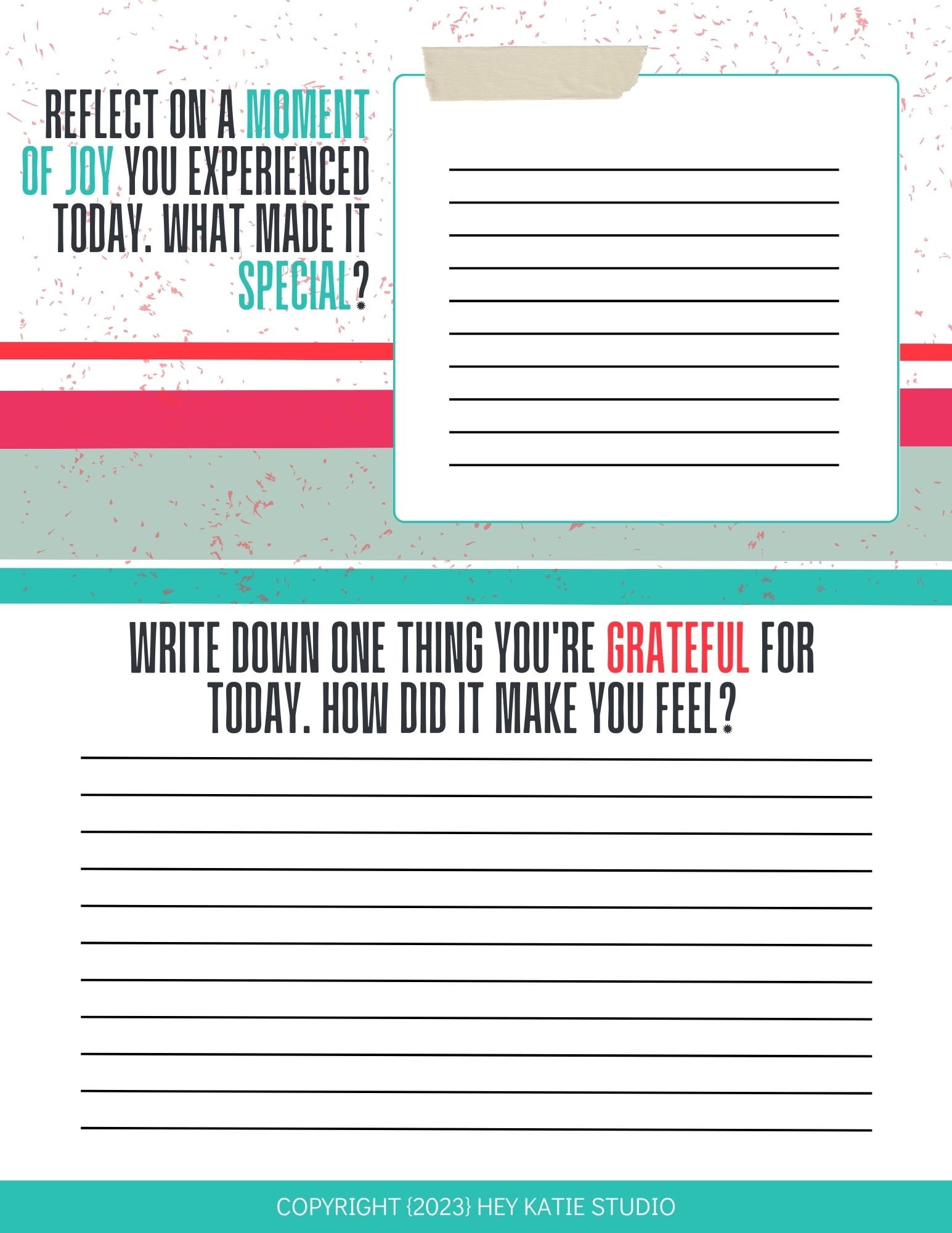 Mindful Mother Daily Journal - Printable - Etsy