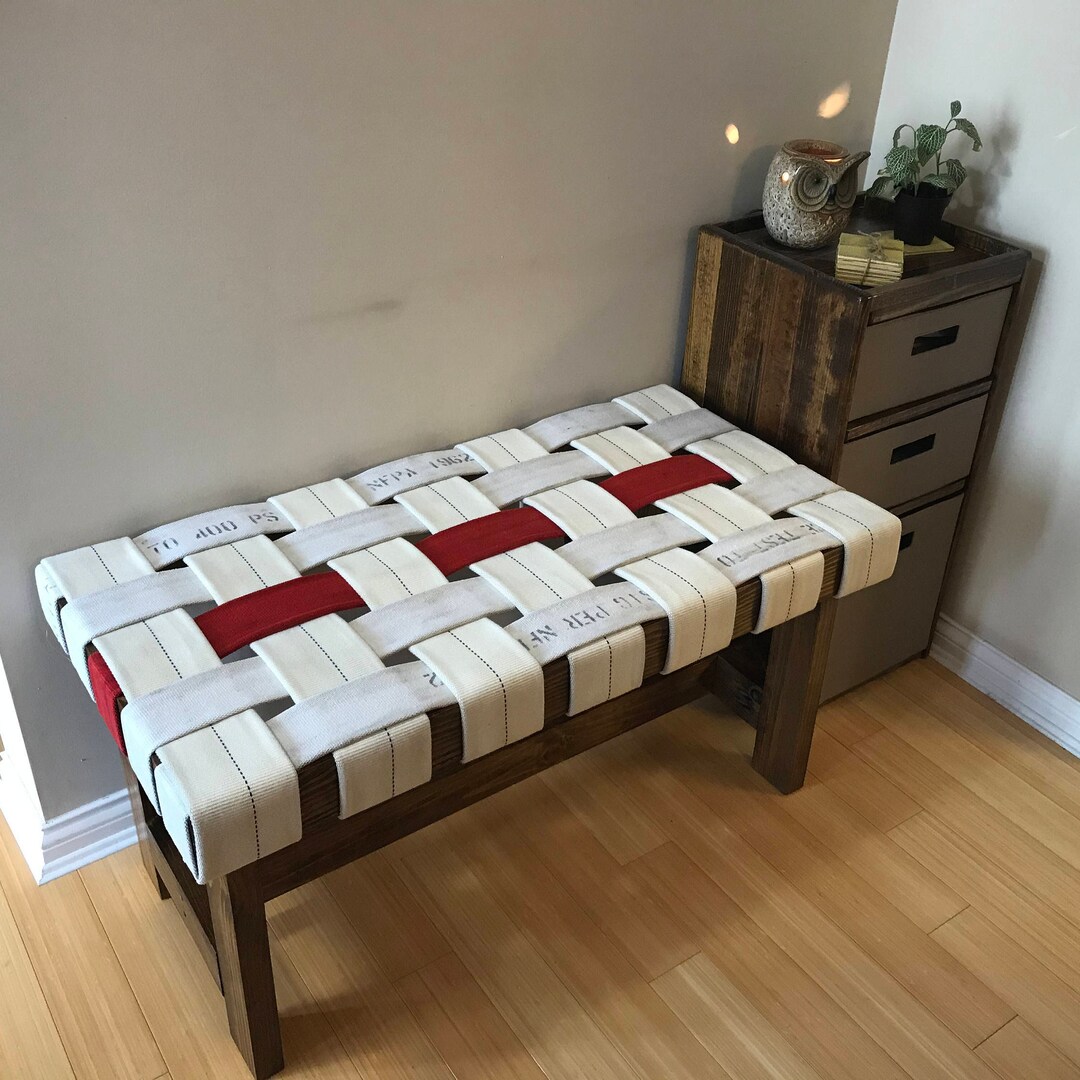 Fire Hose Bench Firefighter Thin Red Line Birthday Gift Fireman ...