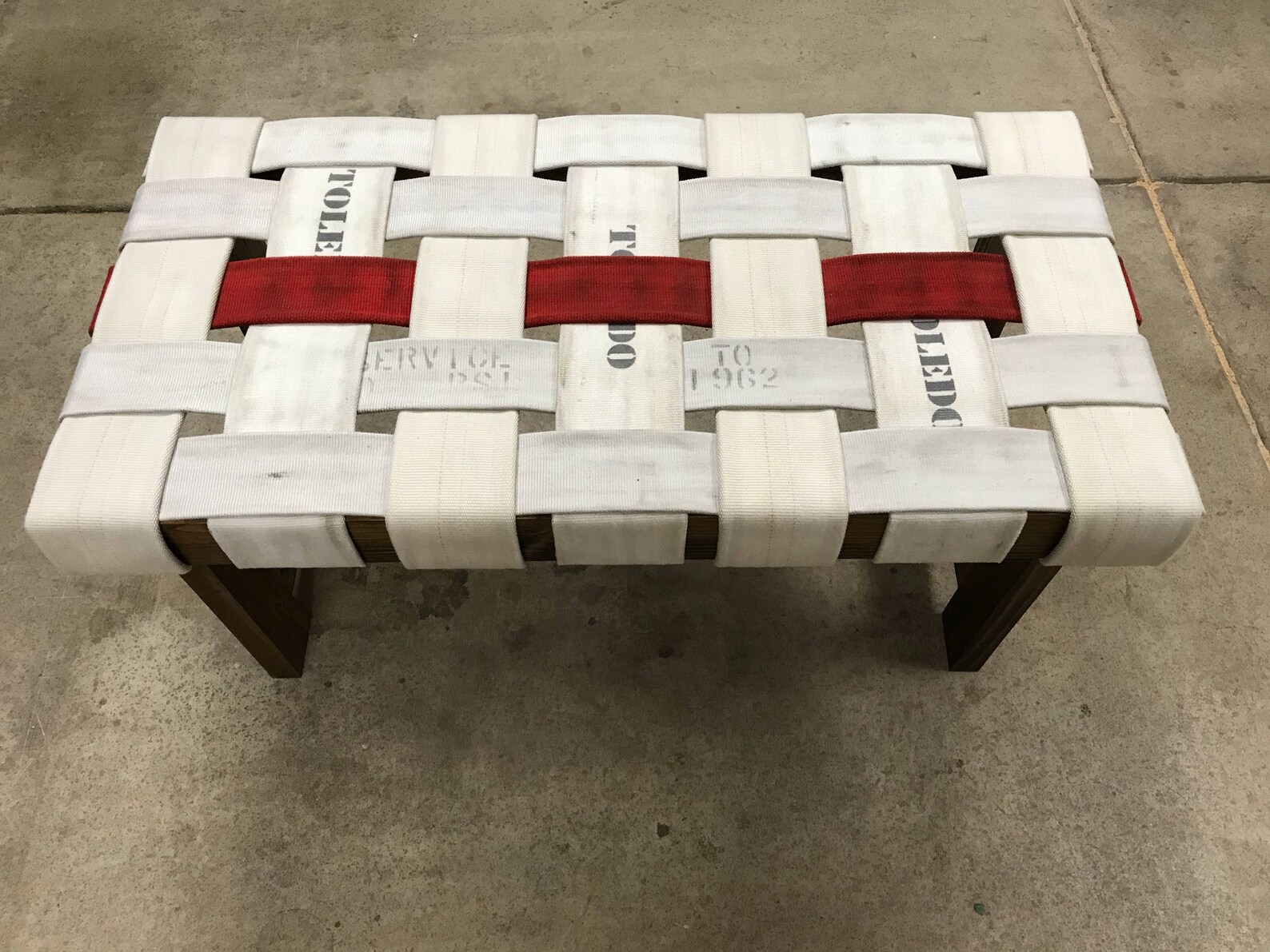 Fire Hose Bench Firefighter Thin Red Line Birthday Gift - Etsy