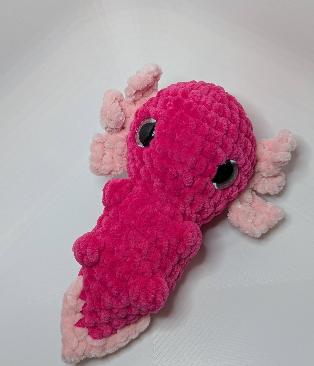 Pink Smol Axolotl Plushie Amigurumi Handmade - Etsy