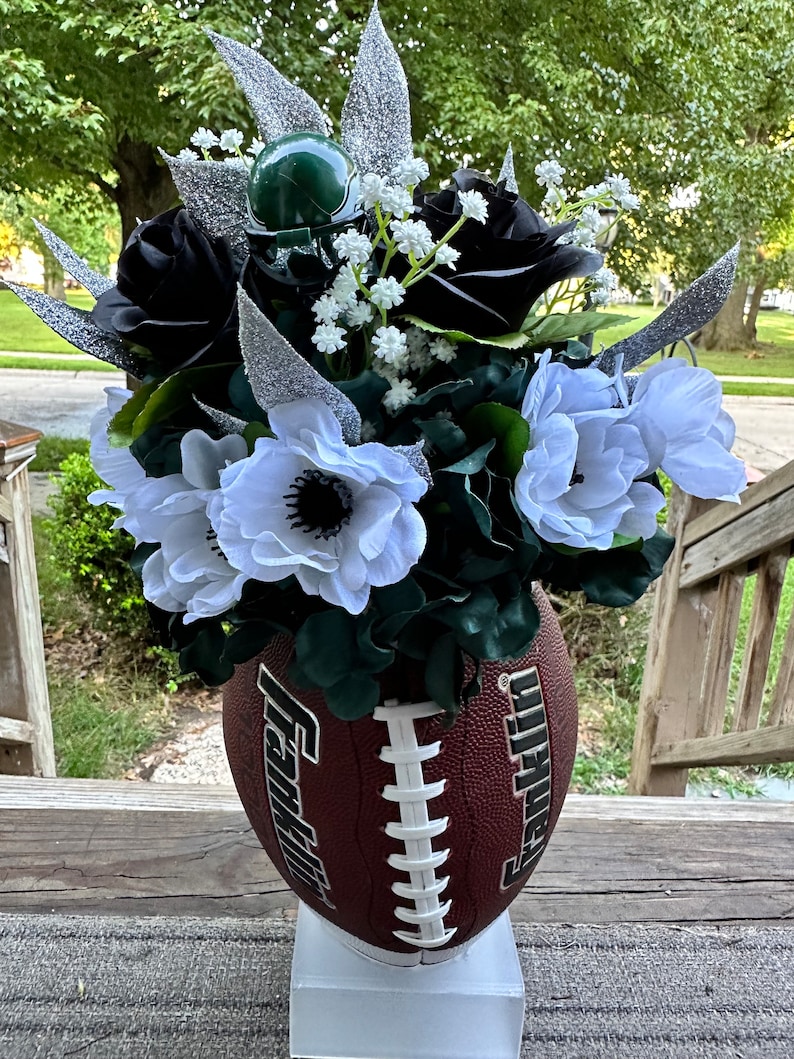 Custom Football Flower Arrangement - Etsy