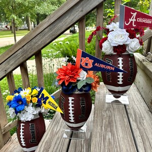 Custom Football Flower Arrangement - Etsy