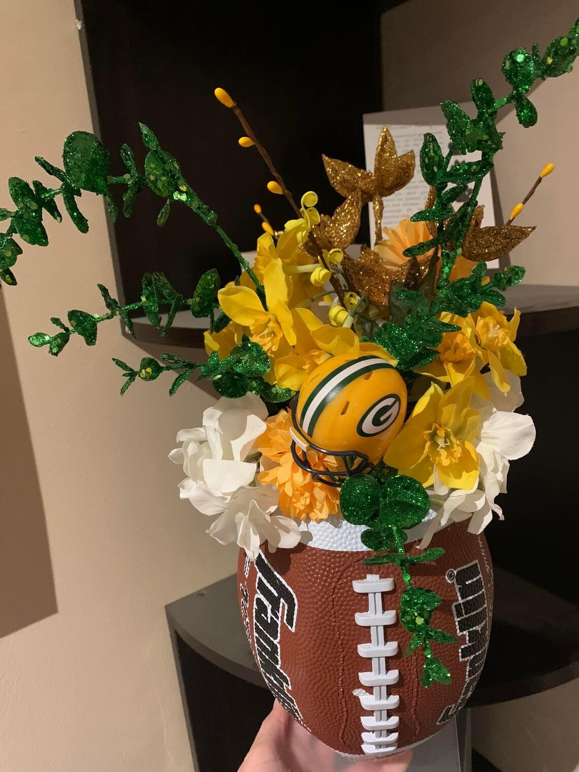 Custom Football Flower Arrangement - Etsy