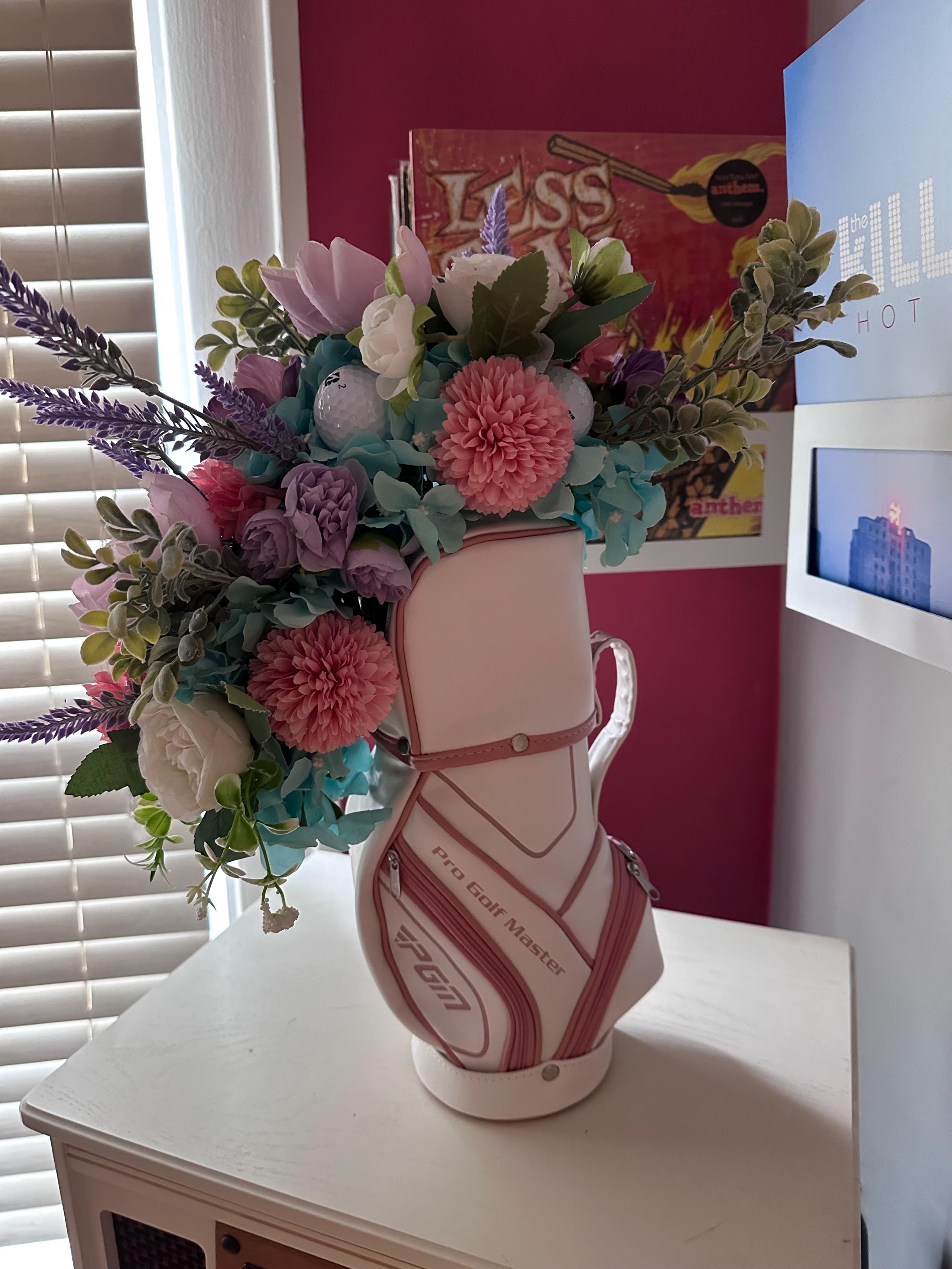 Custom Golf Bag Flower Arrangement - Etsy