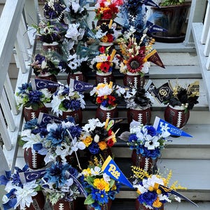 Custom Football Flower Arrangement - Etsy